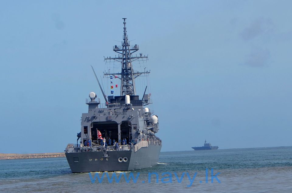 (PICTURES) JMSDF ships depart Colombo Port after successful naval exercise