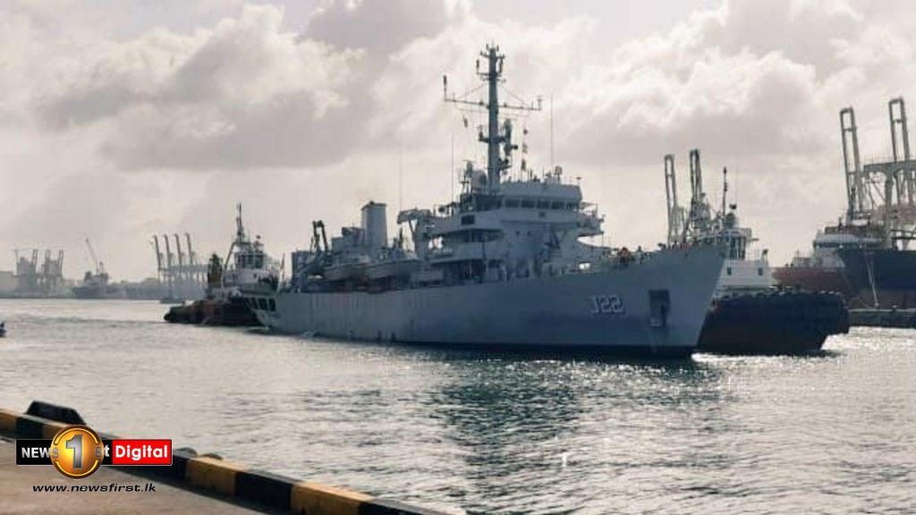Indian hydrographic survey ship in Colombo