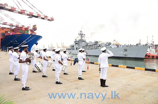 First Training Squadron of Indian Navy departs the island