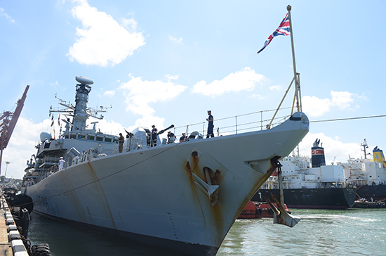 SLNS ‘Samudura’ takes part in naval exercise with HMS ‘Kent’
