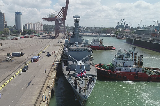 SLNS ‘Samudura’ takes part in naval exercise with HMS ‘Kent’