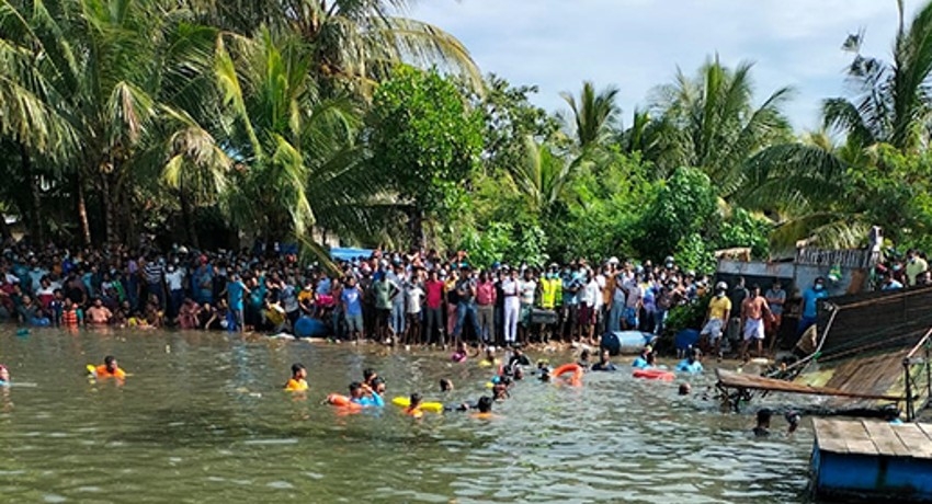 Six children dead, 11 injured after ferry capsizes in Kinniya