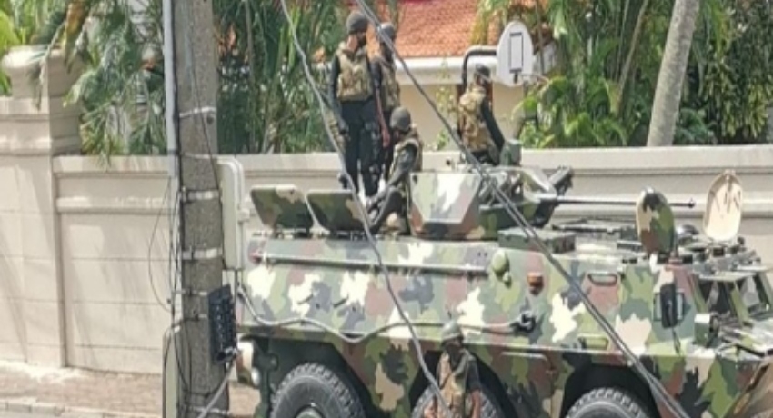 Troops & Military vehicles deployed to ensure public security - Army