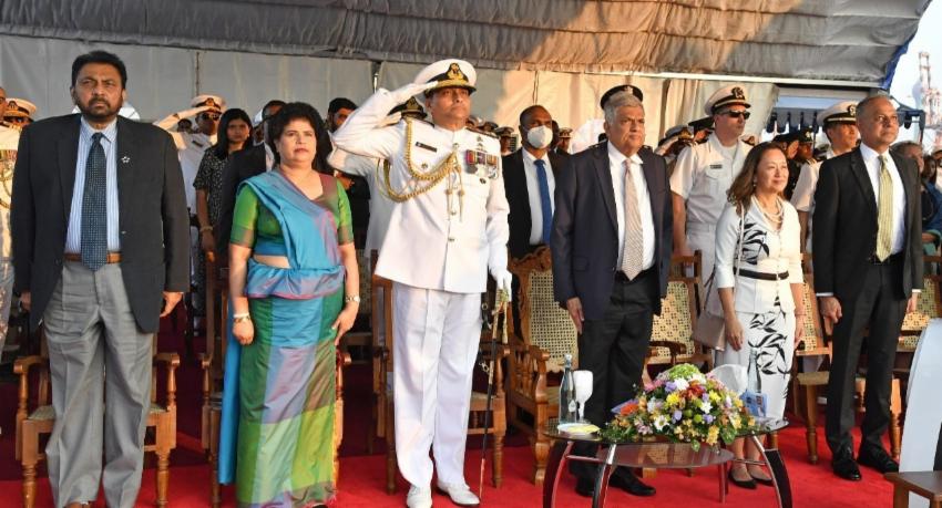 Navy's latest ship 'Vijayabahu' commissioned by President