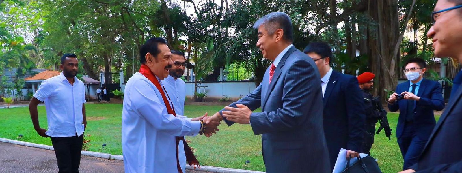 Chinese Communist Party delegation meets Mahinda, Namal