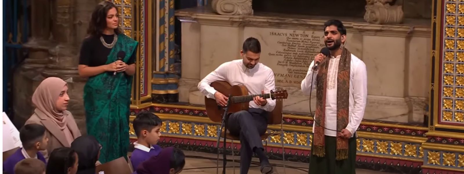 West End stars Roshani Abbey and Nuwan Hugh perform at Commonwealth Service