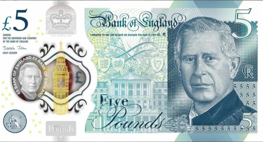 King Charles banknotes printed, but won't be released until mid 2024
