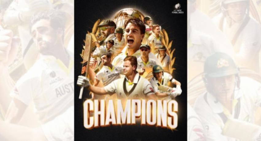 Australia crowned Cricket World Test Champions, defeating India by 209 ...