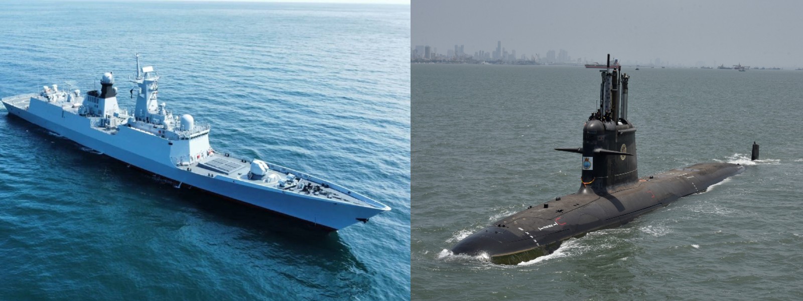 Pakistani Destroyer and Indian Submarine in Colombo