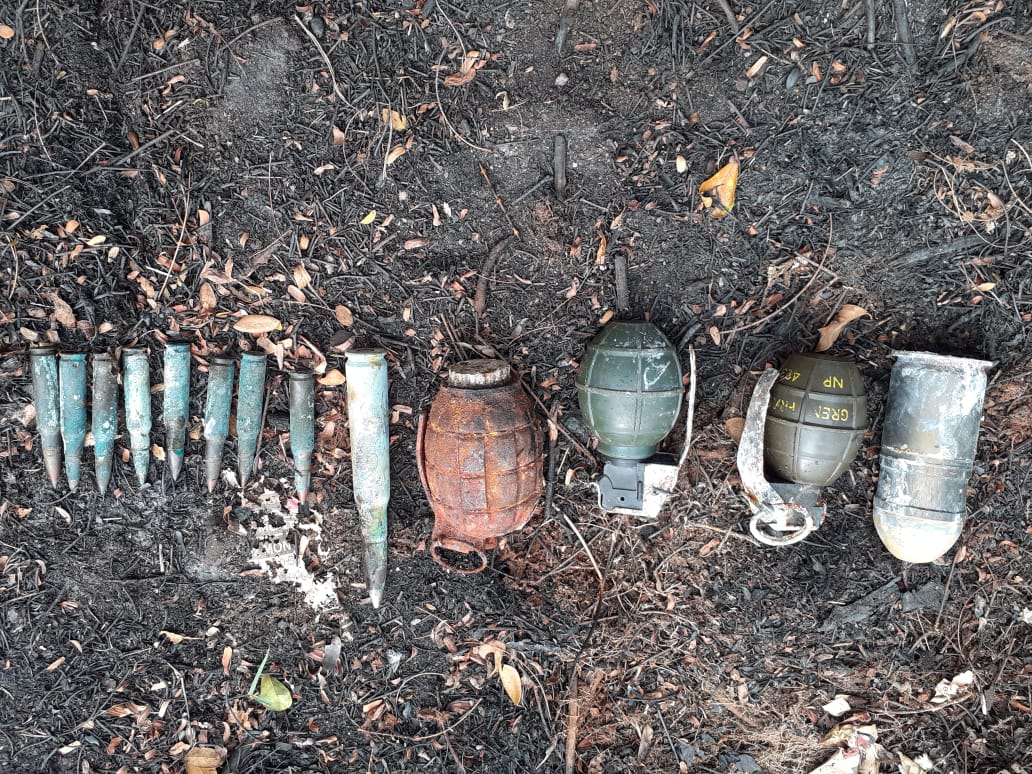 Police STF seizes explosives in the Victoria reserve