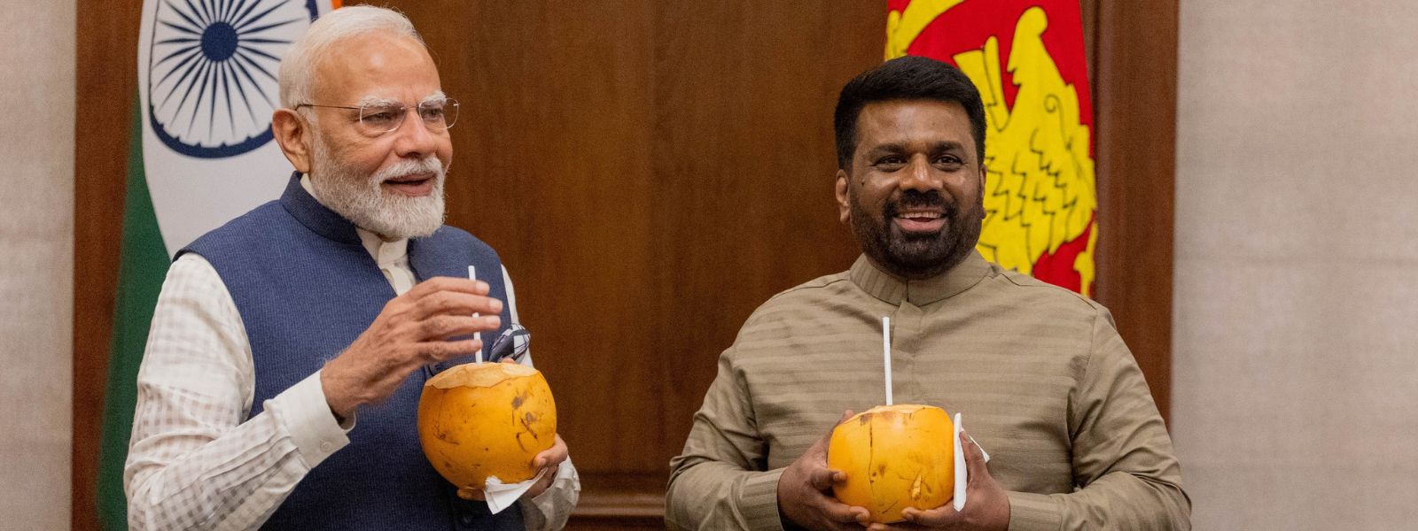 Refreshing Diplomacy: Modi and Anura Kumara Enjoy King Coconut Water