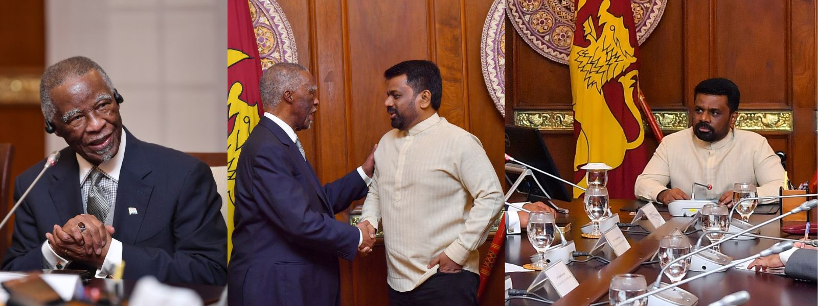 Former South African President Mbeki meets Sri Lanka's AKD
