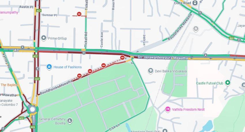 Bumper To Bumper Traffic In Borella
