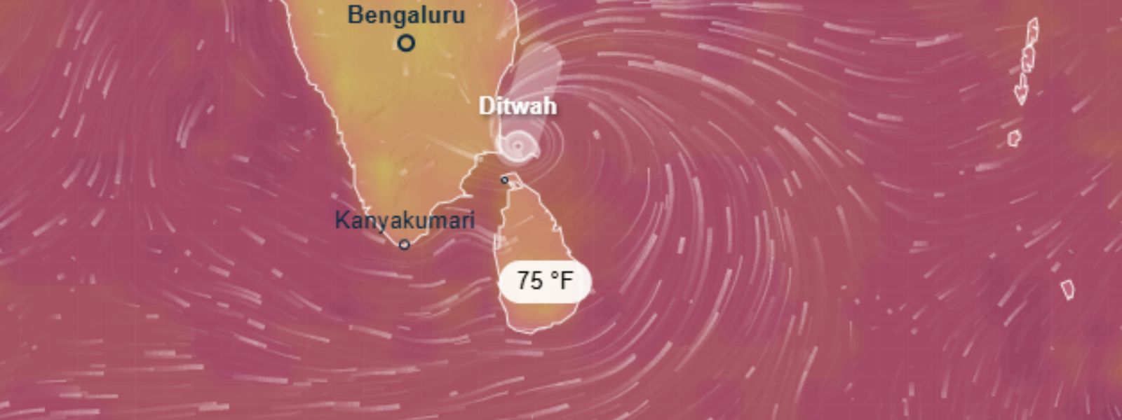 Cyclone Ditwah Moves Away: Heavy Rain and Strong Winds to Ease Tomorrow