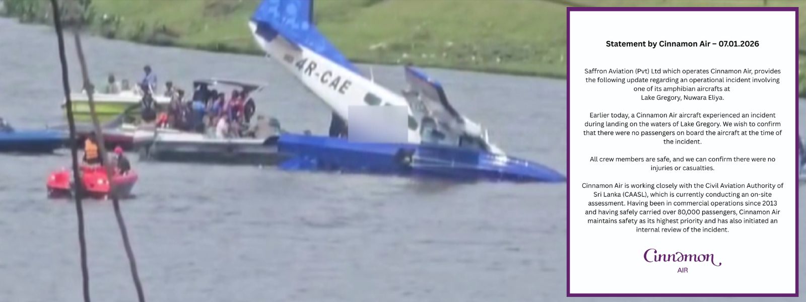 Seaplane Crash at Gregory Lake: Cinnamon Air Responds