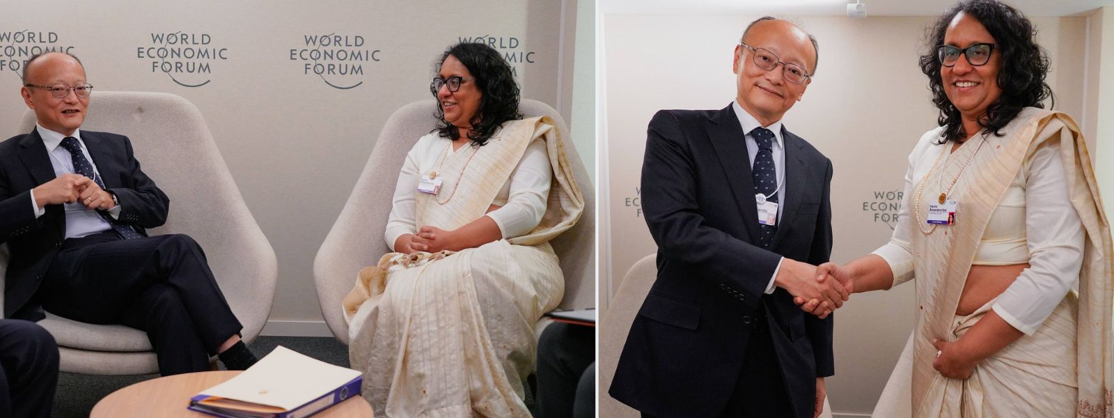 PM Dr. Harini Amarasuriya Meets ADB President at Davos, World Economic ...