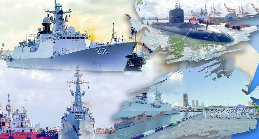 Pakistan Navy Ships and Submarine Dock in Colombo