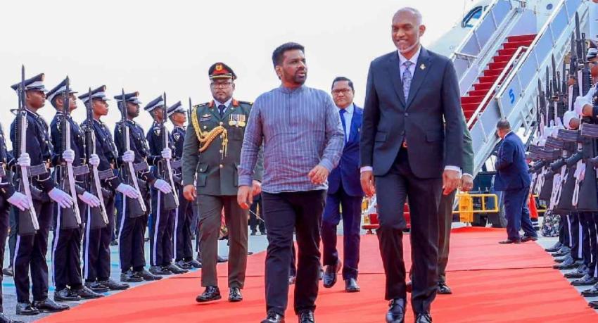 ජනපති අනුරට මාලදිවයිනේදී උණුසුම් පිළිගැනීමක්...